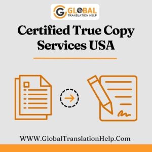 Certified True Copy Services in the USA